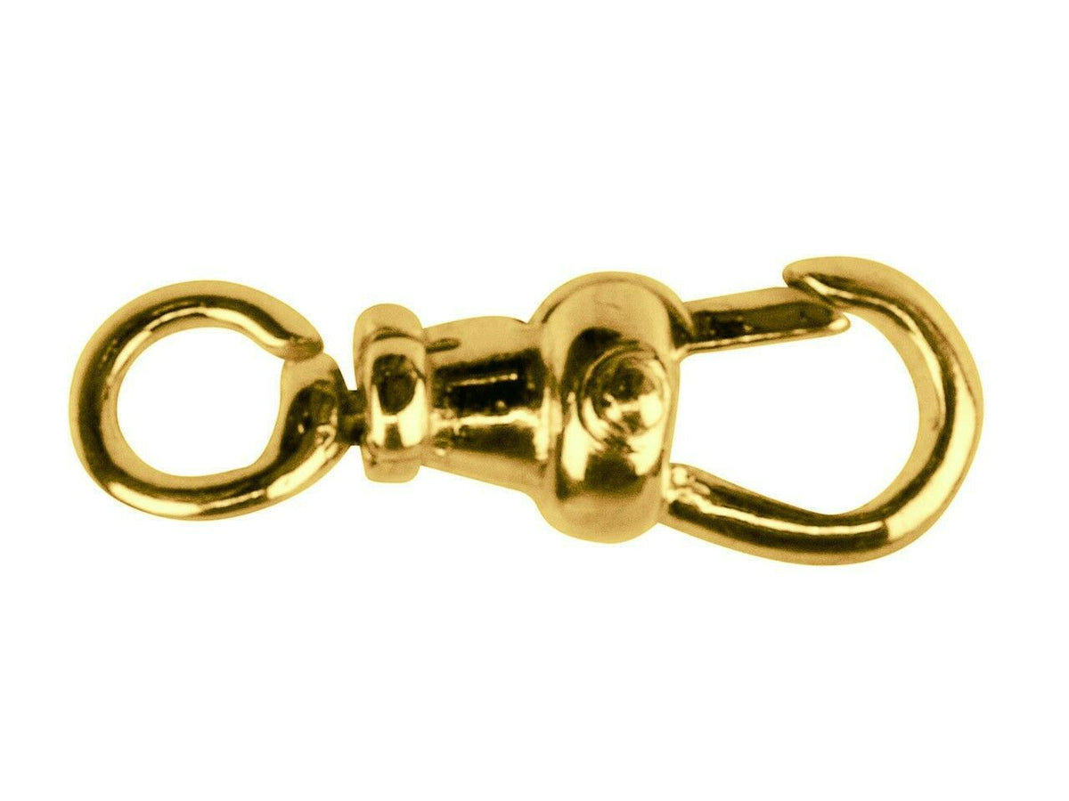 9ct gold 19mm Albert Swivel Fastener 9ct Gold Jewellery Fastener Open ...